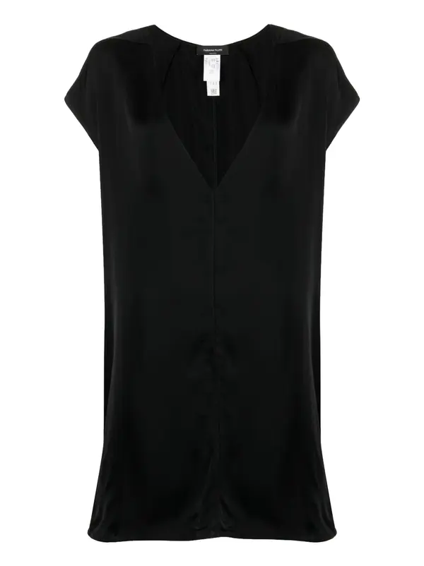 Fabiana Filippi Plunging V-neck Minidress - Black