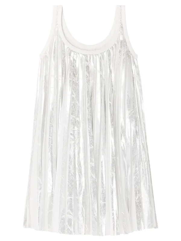 AZ FACTORY Josephine Pleated Midi Dress - White