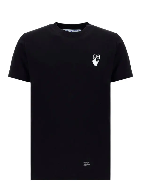 Off-White Caravaggio Arrow Slim Tee - Black