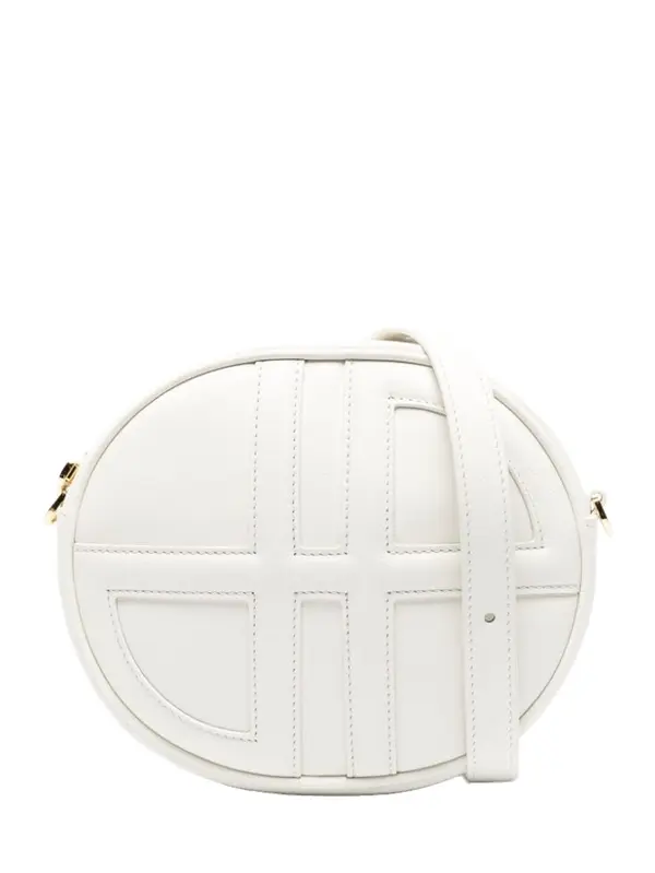 Patou Jp Monogram Leather Crossbody Bag - Neutrals