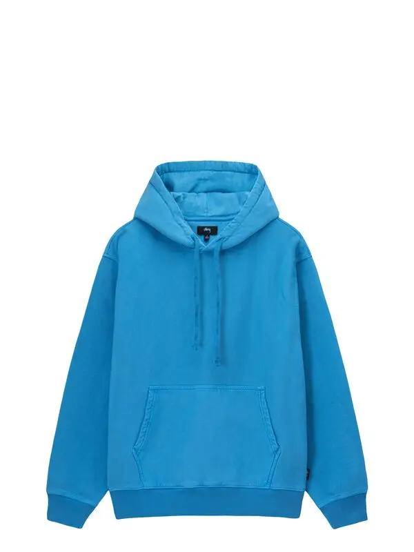 StÜssy Pigment Dyed Fleece Hoodie - Blue