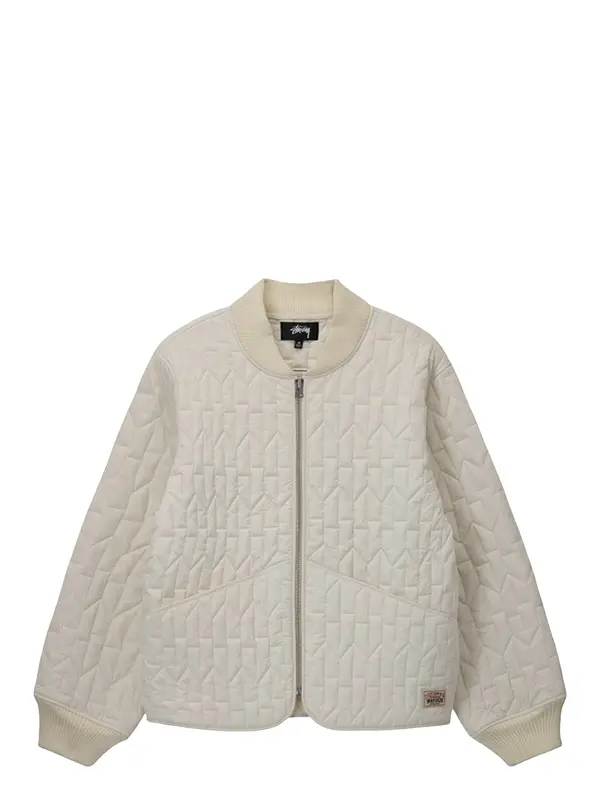 StÜssy Quilted Liner Jacket - Cream