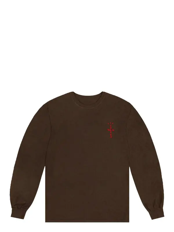 TRAVIS SCOTT Jumbo Long-sleeve T-shirt - Brown
