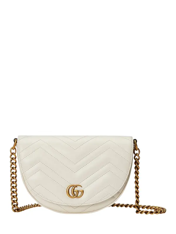 Gucci Gg Marmont Matelasse Mini Bag - White