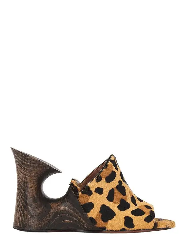Alaïa Sculpture Mule Sandal - Brun Sepia