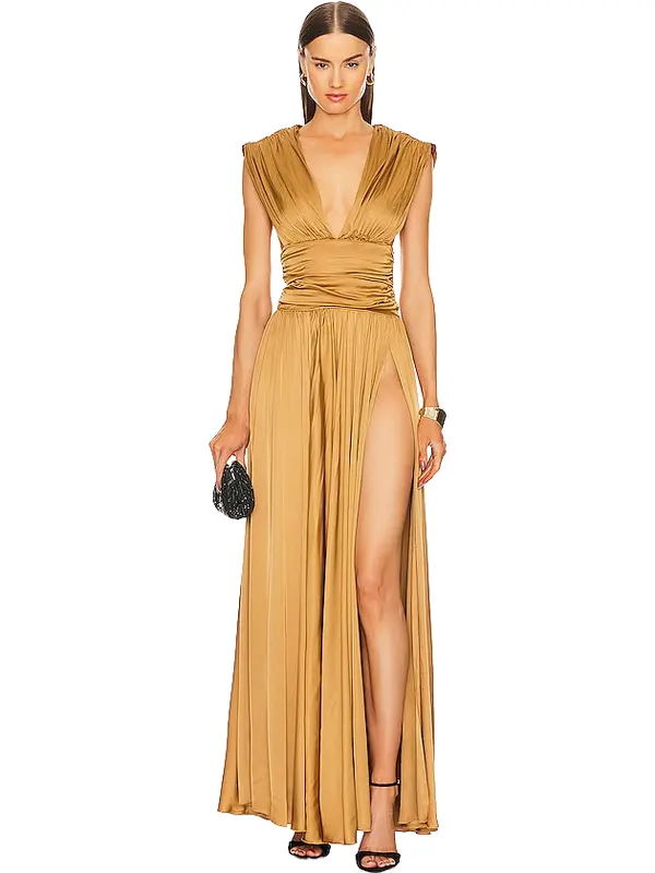 MICHAEL COSTELLO X Hayward Gown - Gold