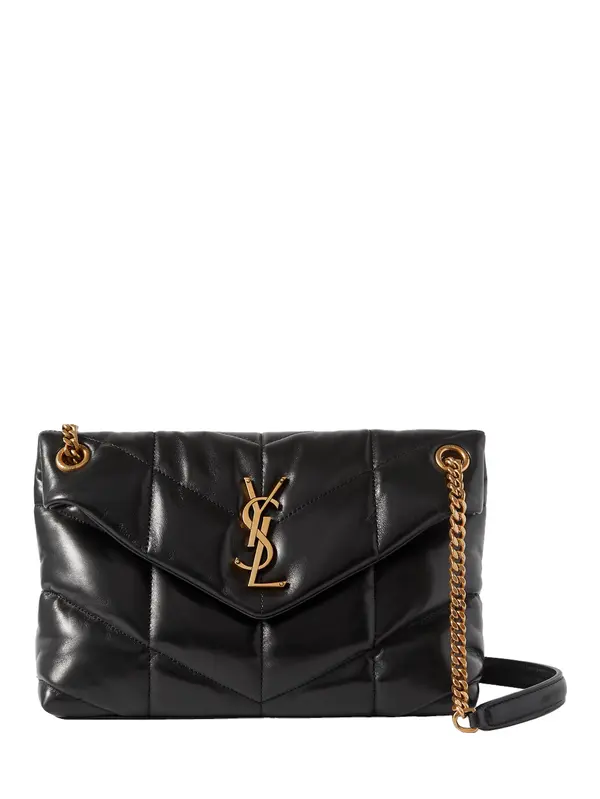 Saint Laurent Puffer Small Shoulder Bag - Black