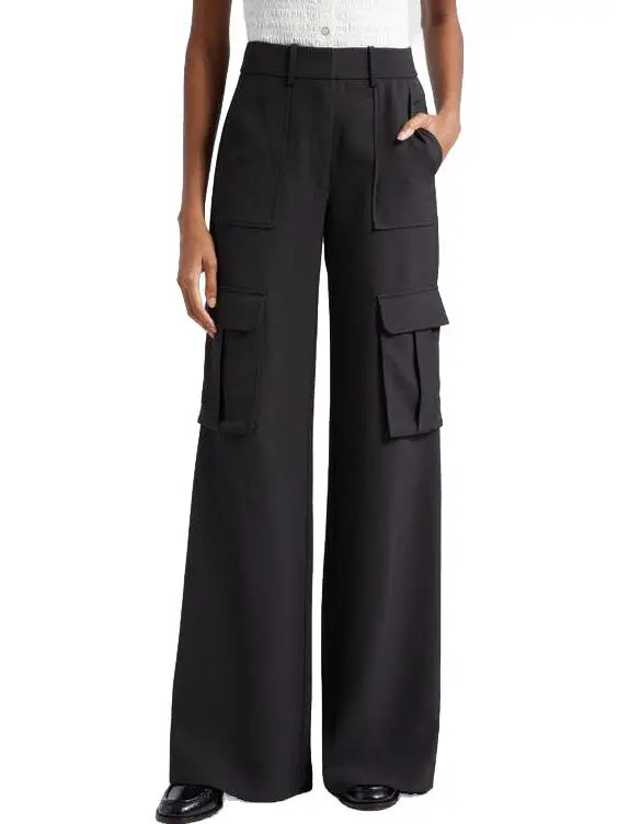 Veronica Beard Saul Cargo Trousers - Black