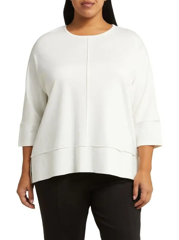 Jones New York Serenity Knit Top - Nyc White