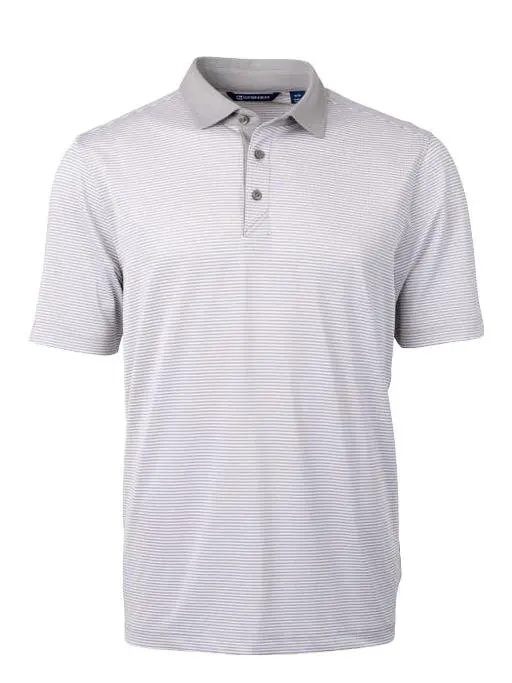 Cutter & Buck Virtue Micro Stripe Polo - Polished/white