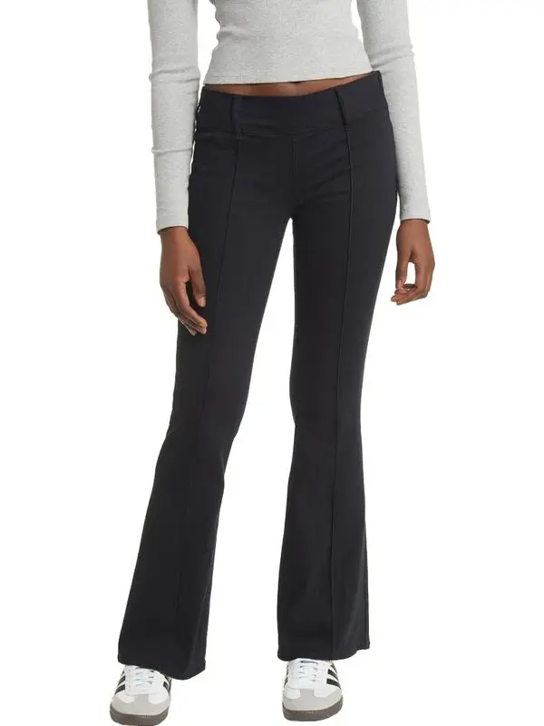 PACSUN Low Rise Flare Jeans - Anthracite