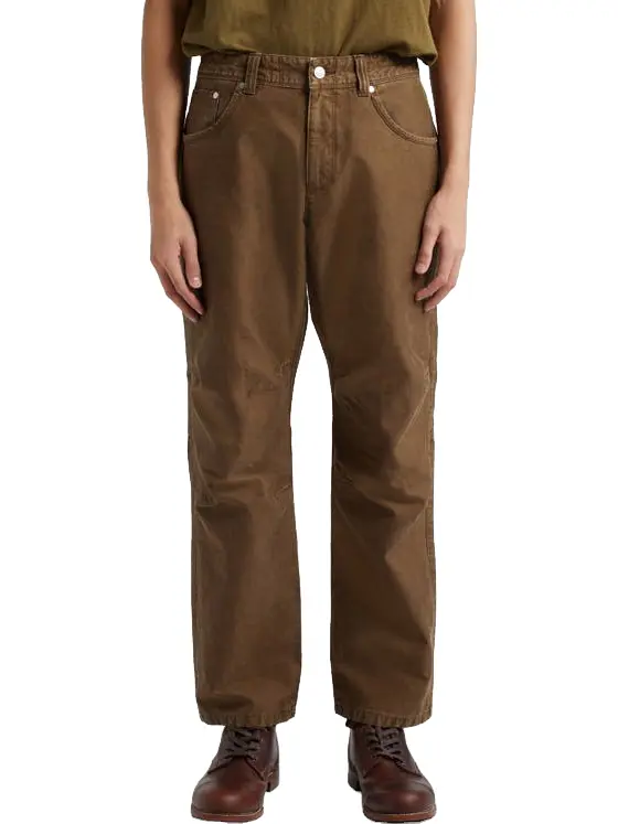 John Elliott Emilio Cotton Work Pants - Brown