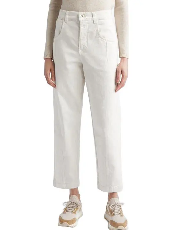 Eleventy Straight Leg Bull Pants - Sand