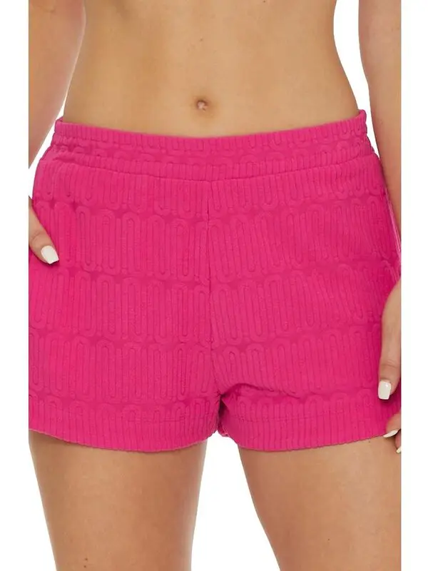 Trina Turk Skyfall Jacquard Terry Shorts - Bouganvillea