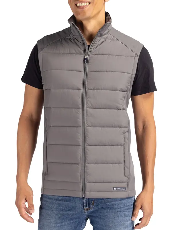 Cutter & Buck Evoke Hybrid Softshell Vest - Elemental Grey