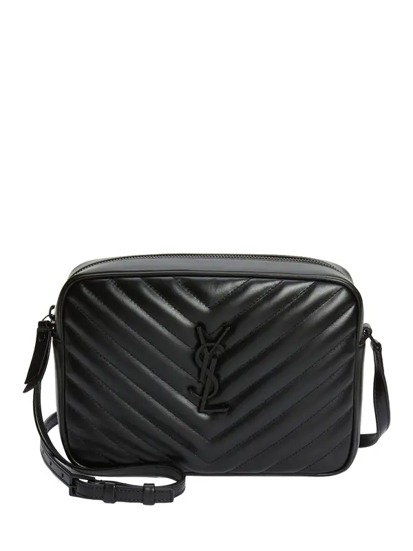 Saint Laurent Lou Matelassé Leather Camera Bag - Nero