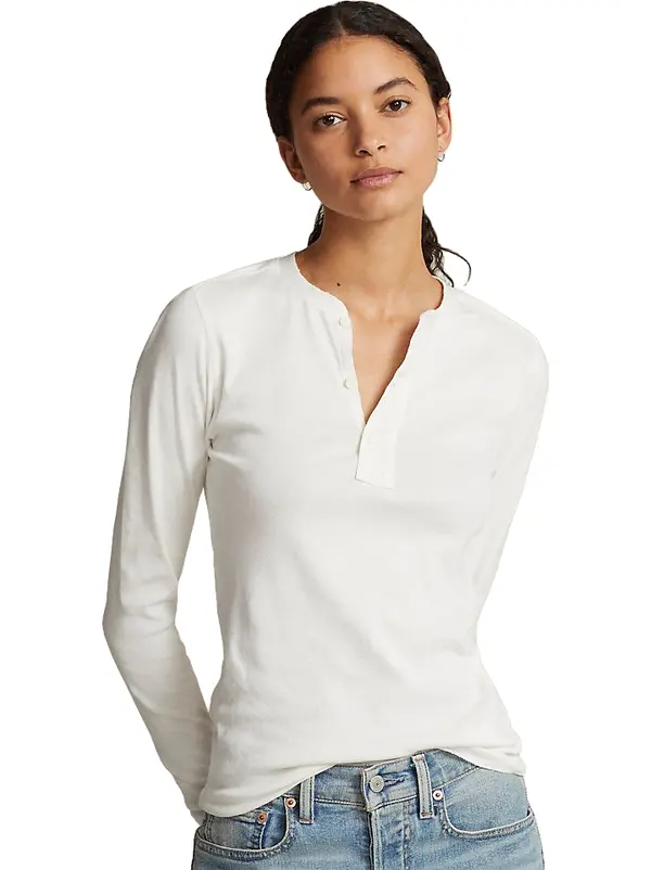 Ralph Lauren Cotton Henley Shirt - Nevis