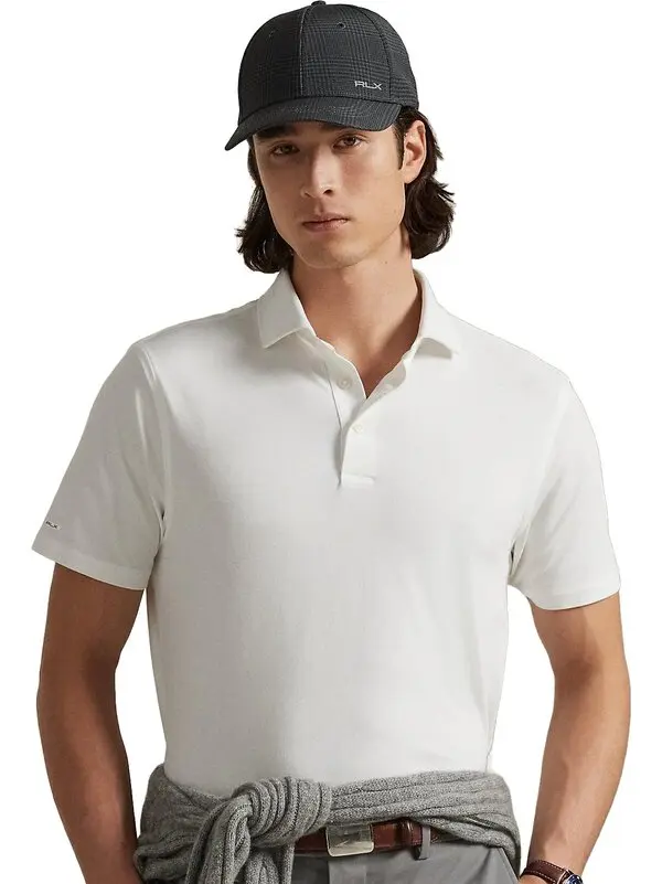 Ralph Lauren Tailored Fit Performance Polo Shirt - Ceramic White