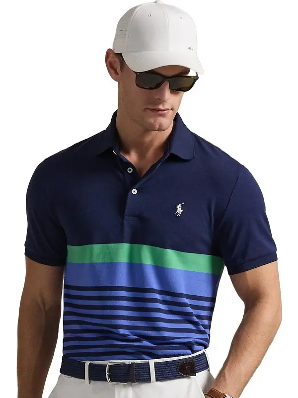 Ralph Lauren Tailored Fit Performance Polo Shirt - Refined Navy Multi