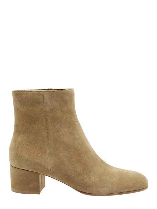 GIANVITO ROSSI Suede Ankle Boots - Camel