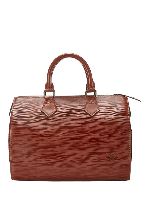 LOUIS VUITTON Speedy 25 Cannelle Epi Leather Handheld Bag - Brown
