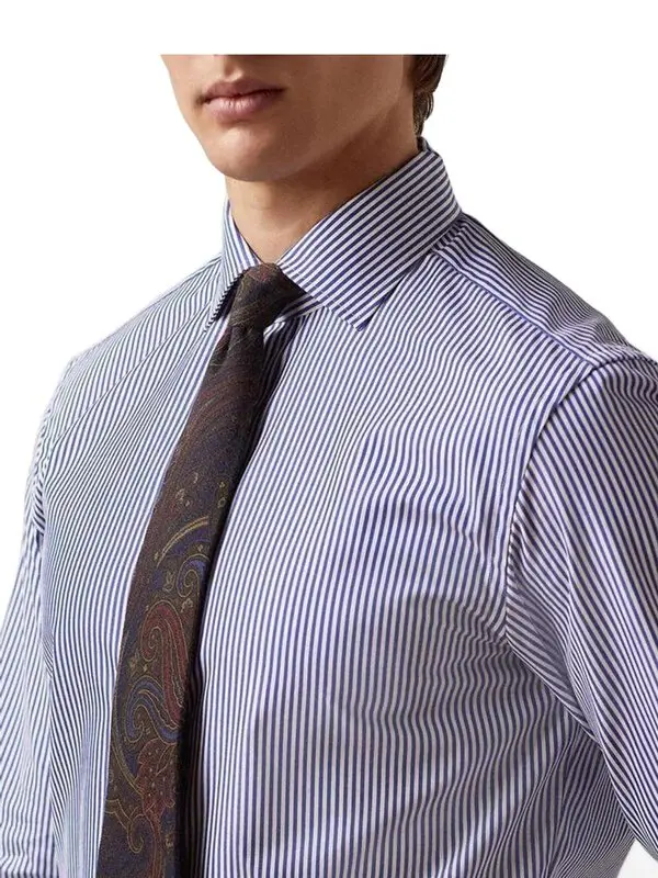 Ralph Lauren Purple Label Apos;s Bengal-stripe Shirt - Blue/white