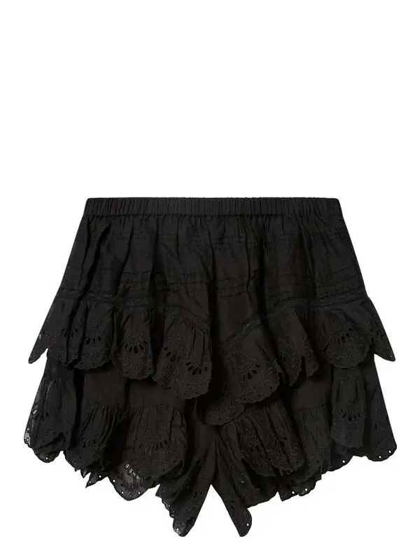 MARANT ETOILE Jocadia Printed Shorts - Black