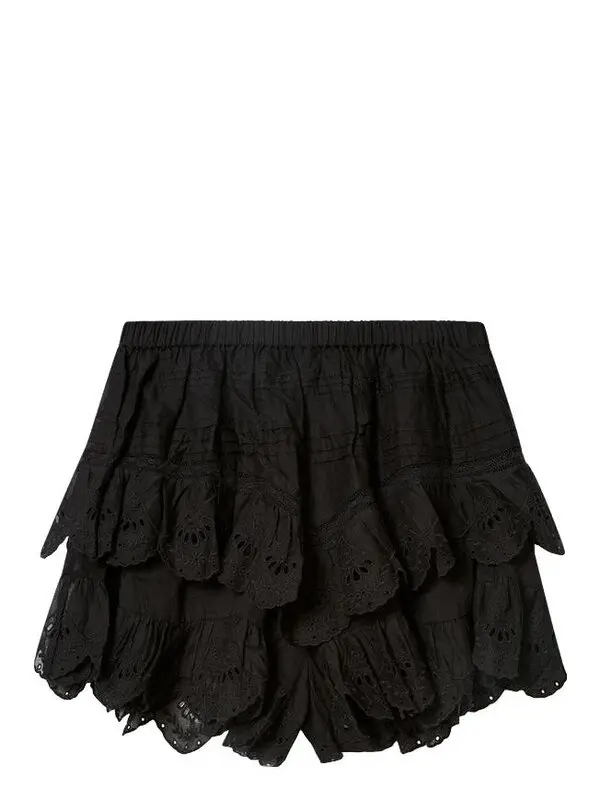MARANT ETOILE Jocadia Printed Shorts - Black