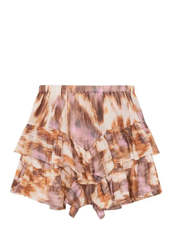 MARANT ETOILE Jocadia Printed Shorts - Ecru/ochre