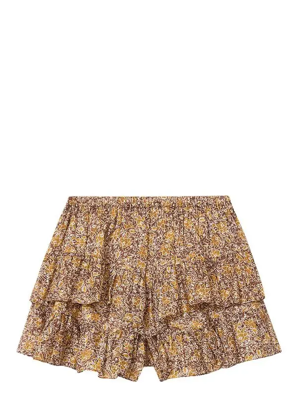 MARANT ETOILE Jocadia Printed Shorts - Khaki