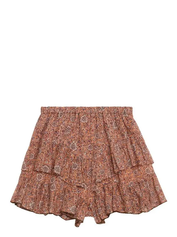 MARANT ETOILE Jocadia Printed Shorts - Orange