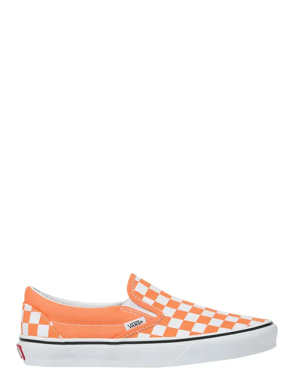 VANS Classic Slip-on In Checkerboard - Orange