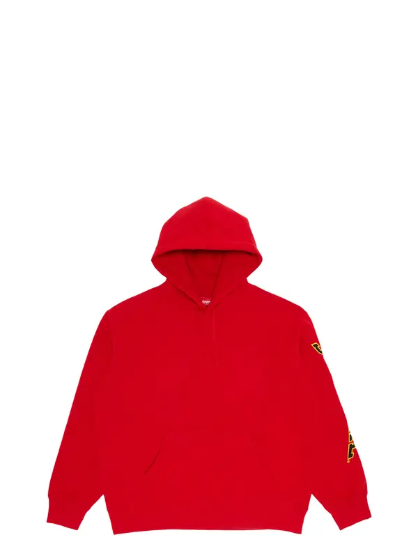 Supreme Sleeve Arc Hooded Sweatshirt - Red