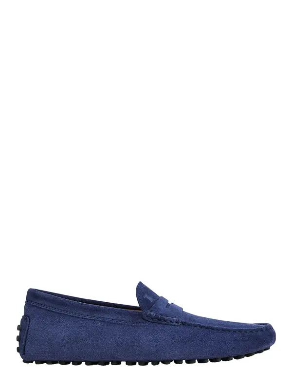 TOD'S Gommino Bubble Suede Loafers - Blue