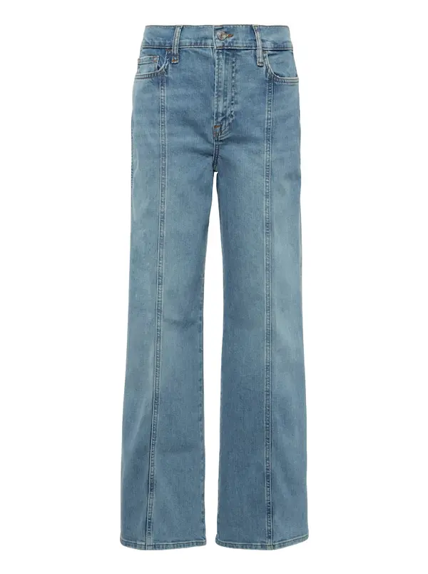 FRAME Le Slim Palazzo High-rise Wide-leg Jeans - Blue