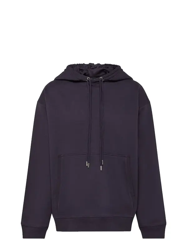 Dries Van Noten Cotton Jersey Hoodie - Blue