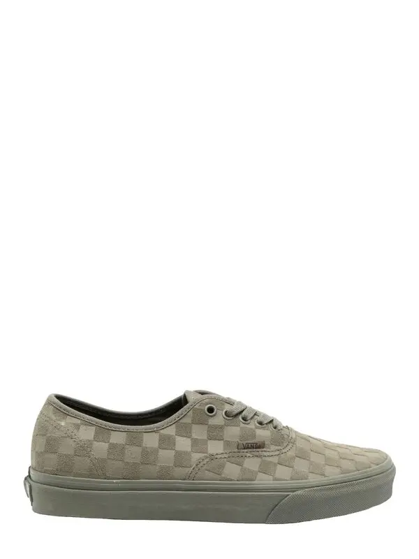 VANS Check-pattern Leather Sneakers - Green