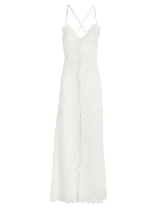 Giambattista Valli Corded-lace Maxi Dress - White