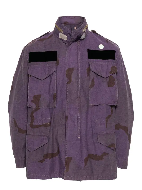 OAMC Re:work Field Camouflage-print Jacket - Purple