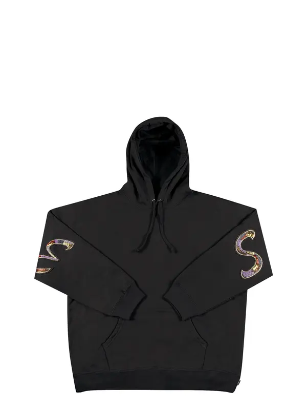 Supreme Beaded Hooded Sweatshirt - Black