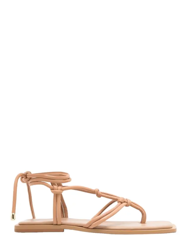 LENNY NIEMEYER Knot-detailing Leather Sandals - Neutrals