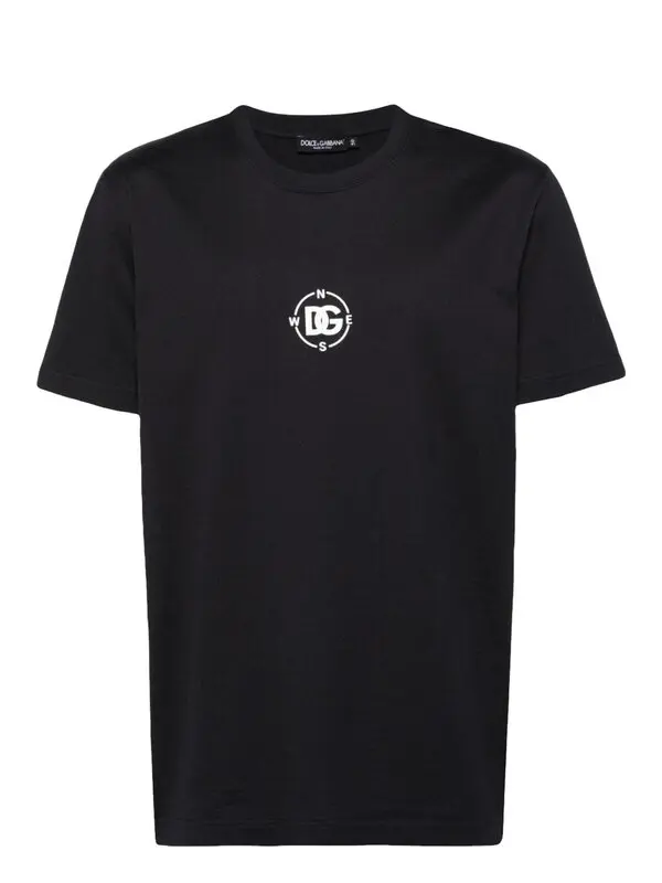 Dolce & Gabbana Logo-print Cotton T-shirt - Black
