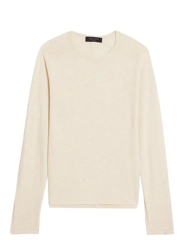 Rag & Bone Cotton And Linen-blend Sweater - Ecru