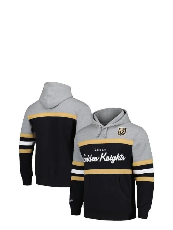 Mitchell & Ness Vegas Golden Knights Head Coach Pullover Hoodie - Black
