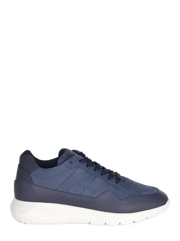 Hogan Laced Nubuck Sneakers - Blue
