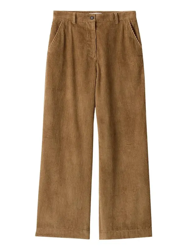 Miu Miu Corduroy Wide-leg Pants - Sughero