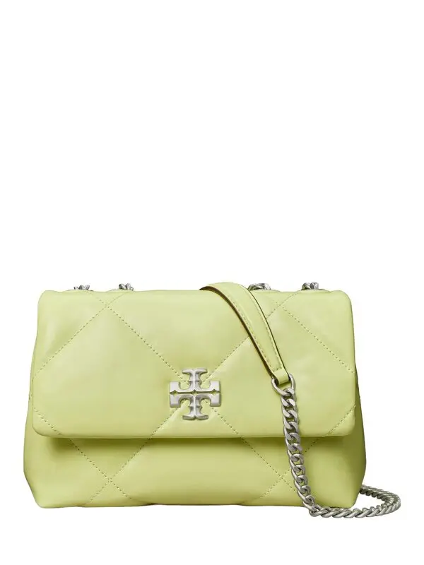 Tory Burch Kira Diamond Quilted Leather Shoulder Bag - Pear