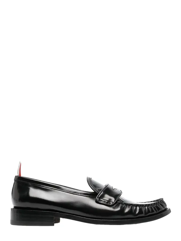 Thom Browne Penny-slot Leather Loafers - Black