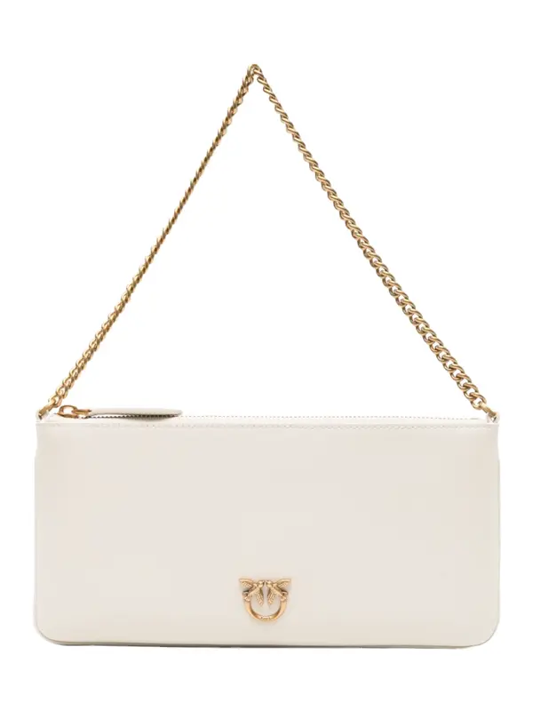 Pinko Flat Classic Love Simply Shoulder Bag - White