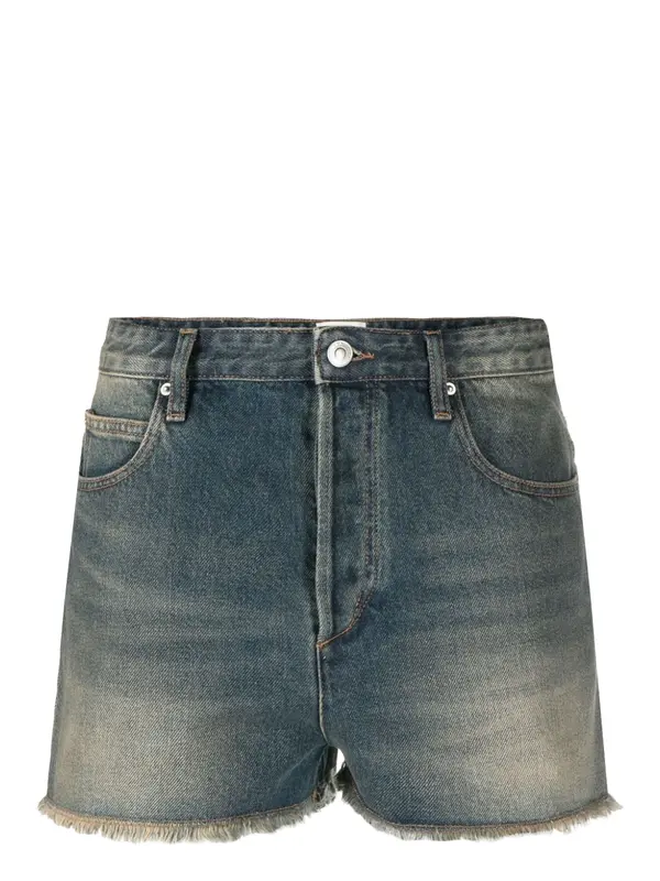 Isabel Marant Lesia Denim Mini Shorts - Blue